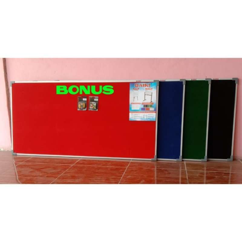 Promo Papan Mading / Softboard Bludru Daiki 120 X 180 Cm Gantung Diskon ...