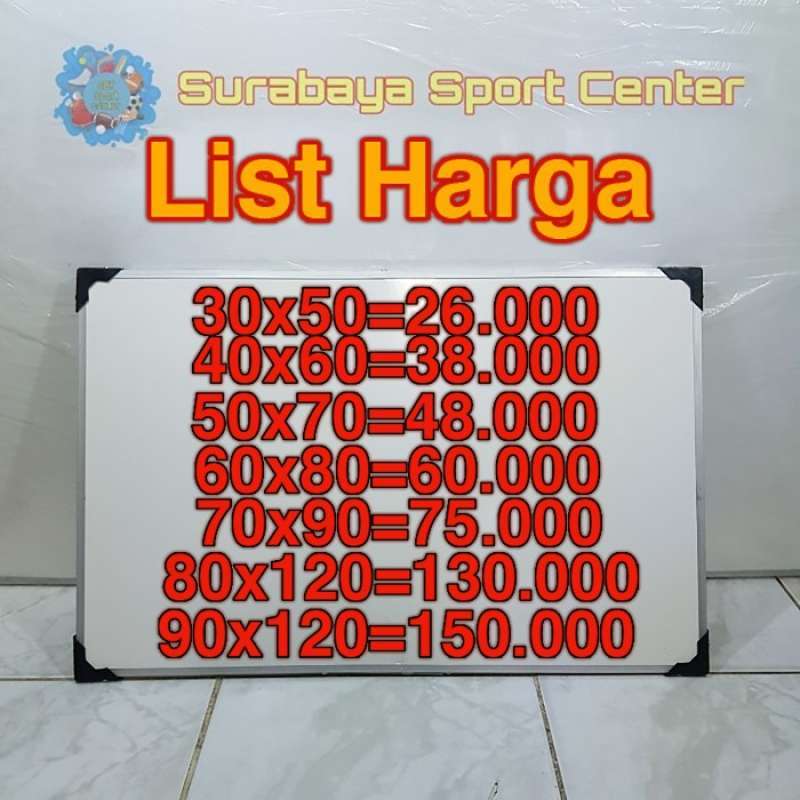 Promo Papan Tulis White Board/Black Board 90X120Cm Diskon 17% di Seller ...