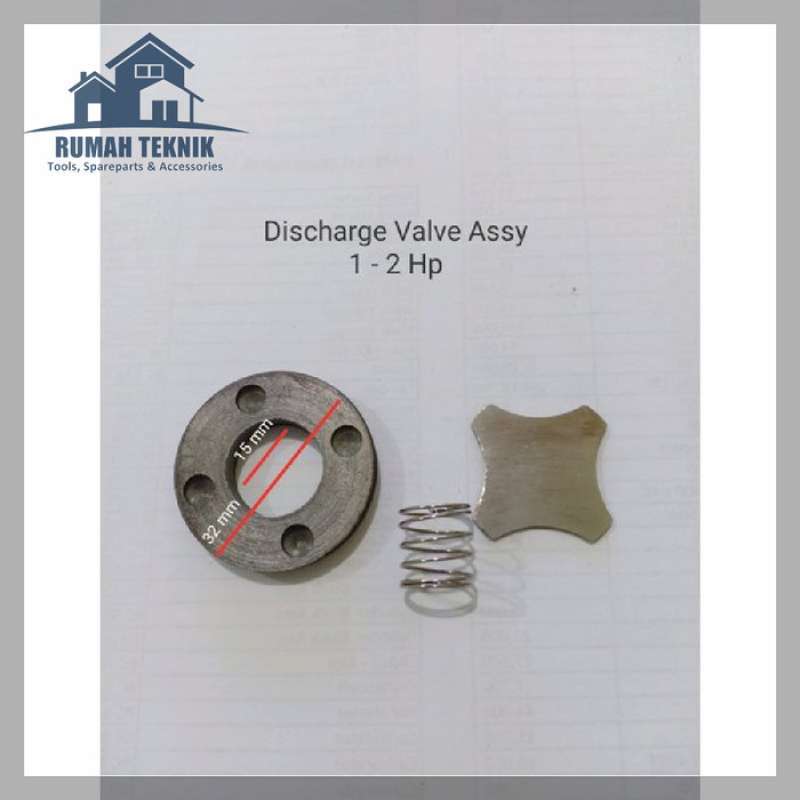 Promo DISCHARGE VALVE ASSY / SET KOMPRESOR ANGIN 1 HP - 2 HP Diskon 38% ...