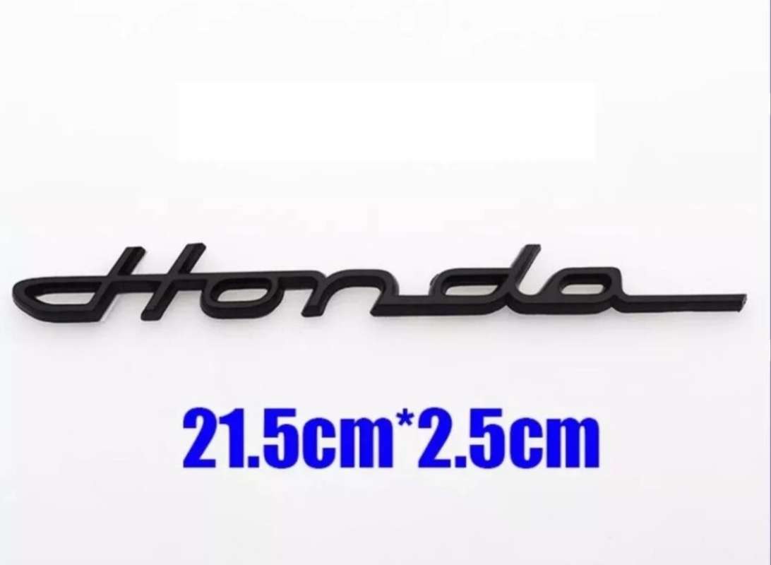 Promo Emblem Tulisan Logo Honda Hitam Diskon 9% di Seller SKY AUTO ...