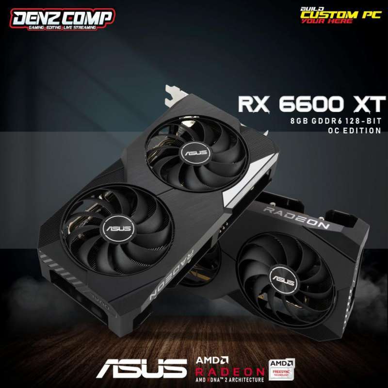 Jual VGA ASUS RX 6600 XT 8GB DDR6 DUAL OC EDITION AMD RADEON RX 6600XT ...