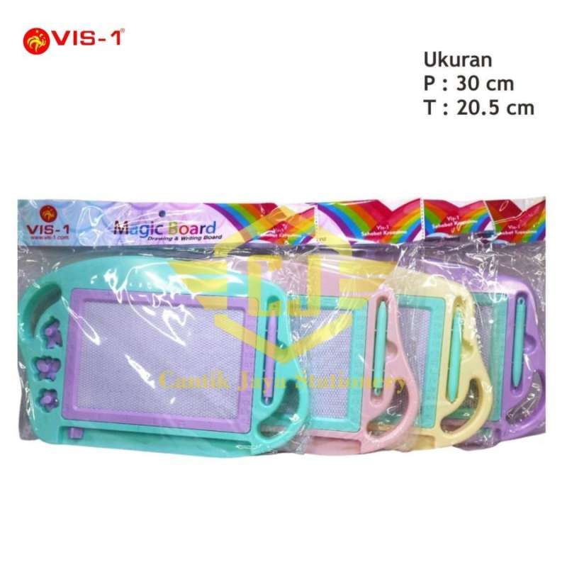 Jual Magic Board Magnetic Vis-1 2024 Mainan Papan Tulis Hapus Magnet Di ...