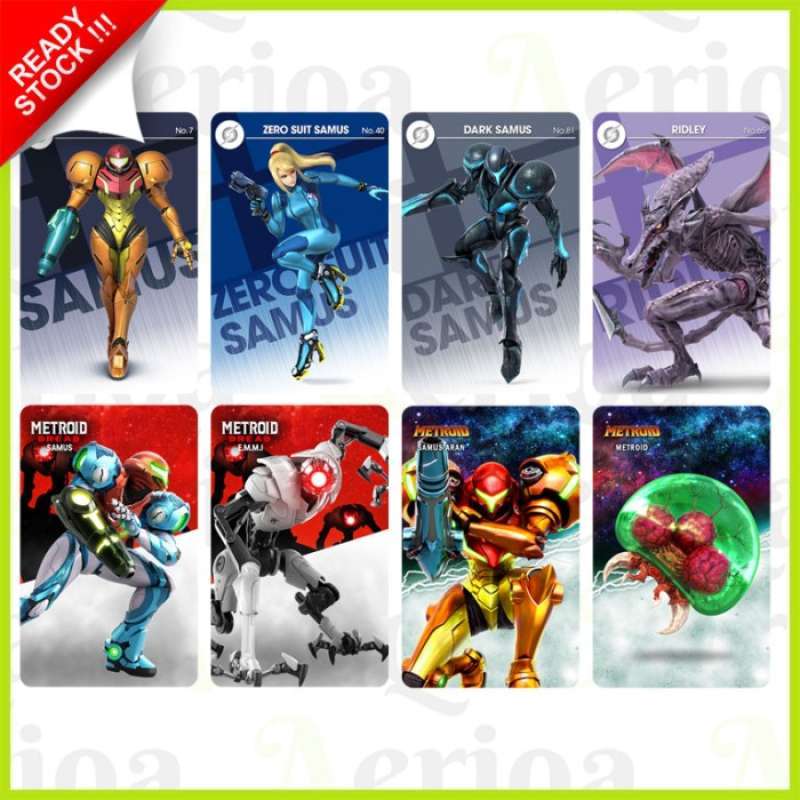 Promo Amiibo Clone Card Metroid Dread - Paket NFC Kartu PVC Diskon 59% ...