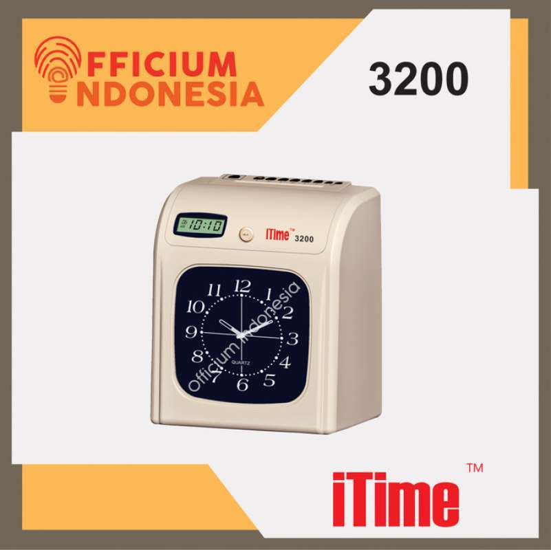 Jual Time Recorder iTime 3200 Mesin Absensi Karyawan Ceklok Dot Matrix ...