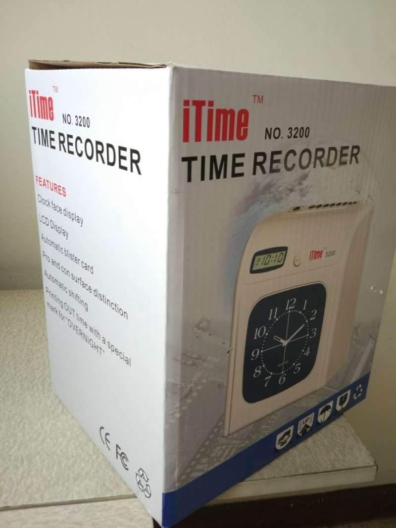 Jual Time Recorder iTime 3200 Mesin Absensi Karyawan Ceklok Dot Matrix ...