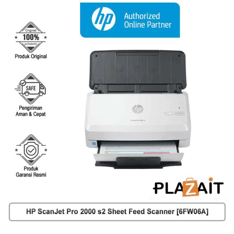 Jual HP ScanJet Pro 2000 s2 Sheet Feed Scanner [6FW06A] di Seller PT ...