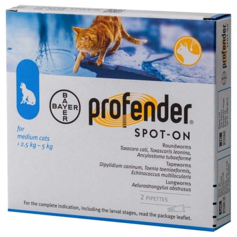 Jual Profender Spot On Obat Cacing Tetes Biru di Seller Sunbrink Medika ...