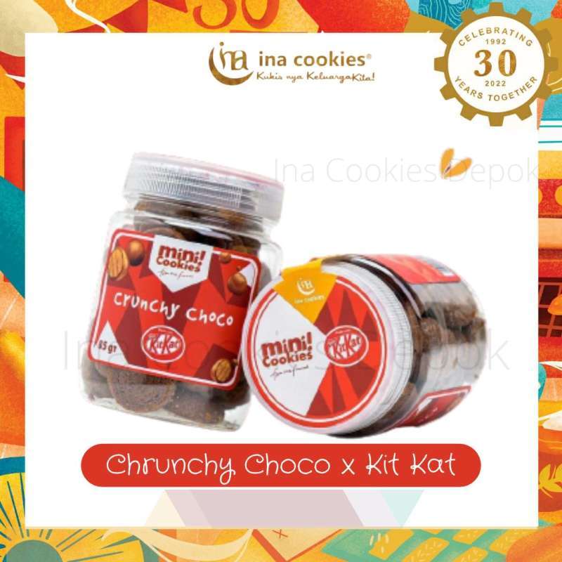 Jual Ina Cookies Mini Cookies Choco Crunchy Featuring Kit Kat di Seller ...