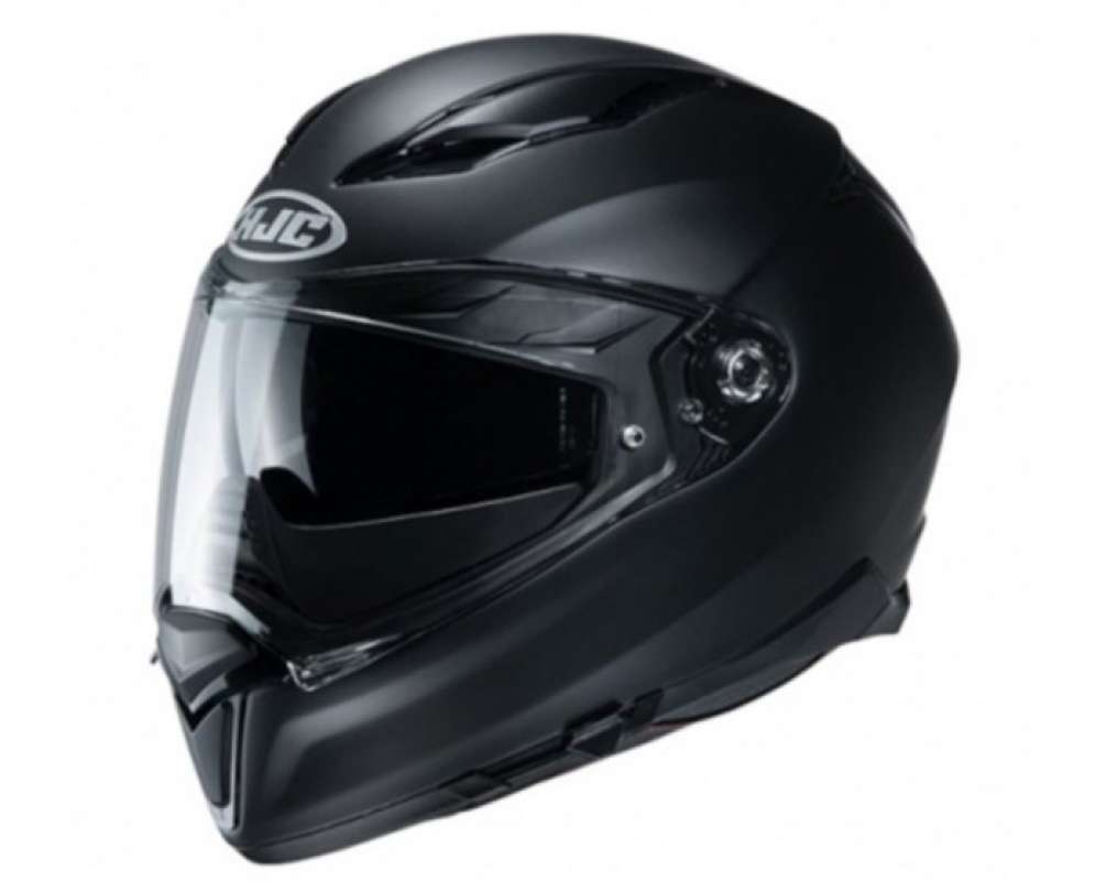 Jual HJC F70 FLAT BLACK HELM MOTOR FULL FACE DOUBLE VISOR ORIGINAL HJ ...