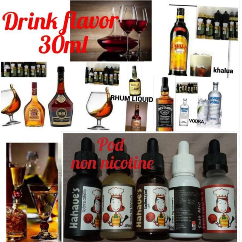 Jual LIQUID POD DRINK FLAVOR NON NICOTINE di Seller Homemade hahaues ...