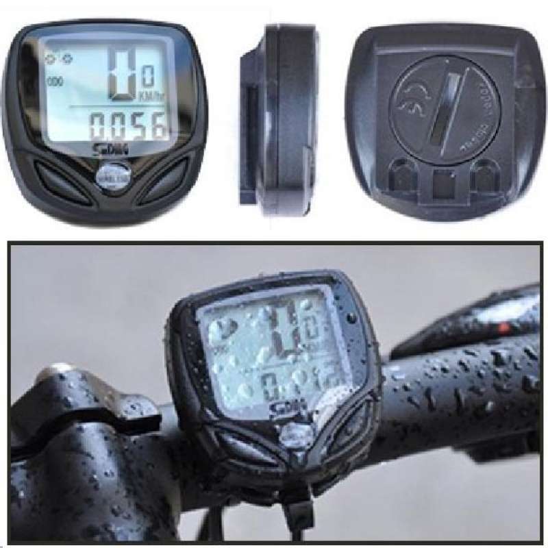 Promo Speedometer Sepeda Wireless Display LCD - SD-548C - Black Diskon ...