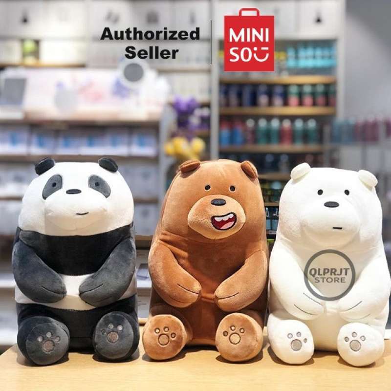 Promo Boneka We Bare Bears Miniso Lucu Plush Toys Diskon 33% di Seller ...