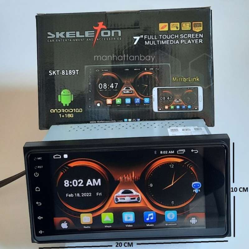 Promo Headunit Android Double Din 7 inch Skeleton Plug and Play Innova ...