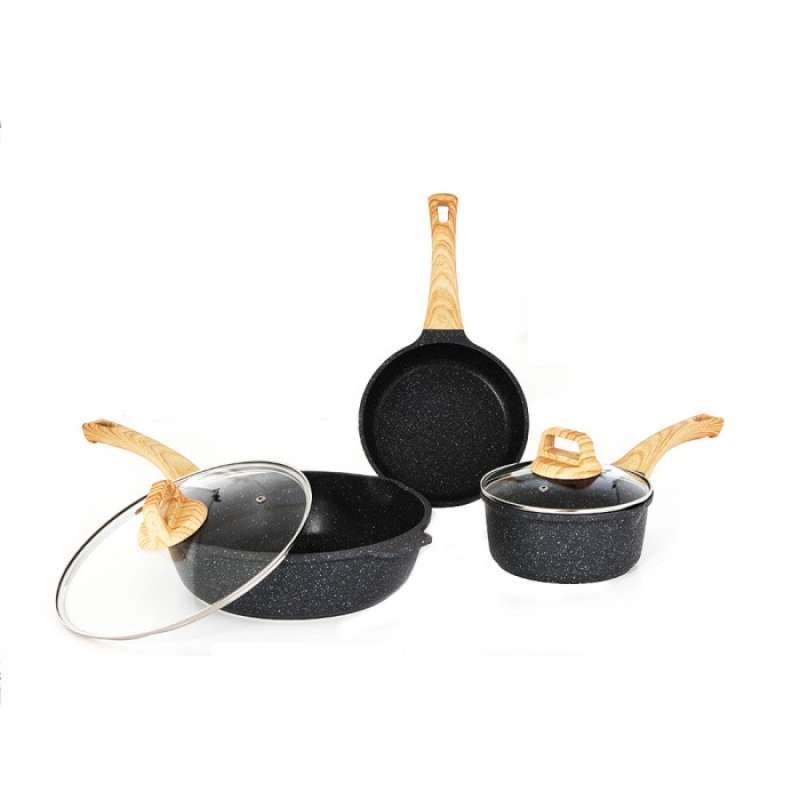 Jual TEFLON SET/NEW MASTER CHEF GRANIT SET OF 12 PCS di Seller NiaGaraa ...