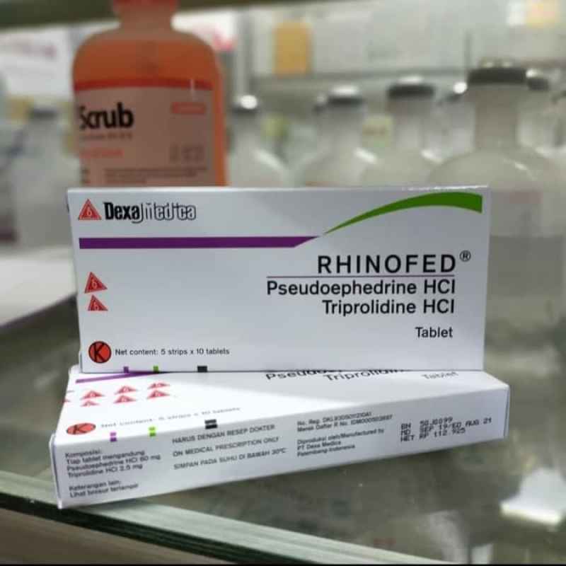 Jual Rhinofed 10 Tablet Obat Sinus Per Strip Isi 10 Tablet Di Seller ...