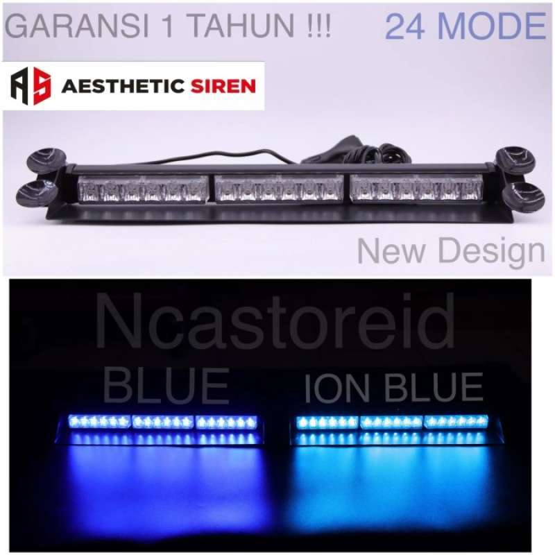 Promo Paket Lampu Led Strobo Grill 4 Titik Slim & Dashboard 18 Titik ...