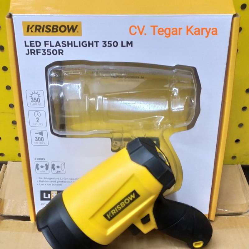Jual Krisbow Senter Worklight Rechargeable Led 350 Lumen di Seller ...