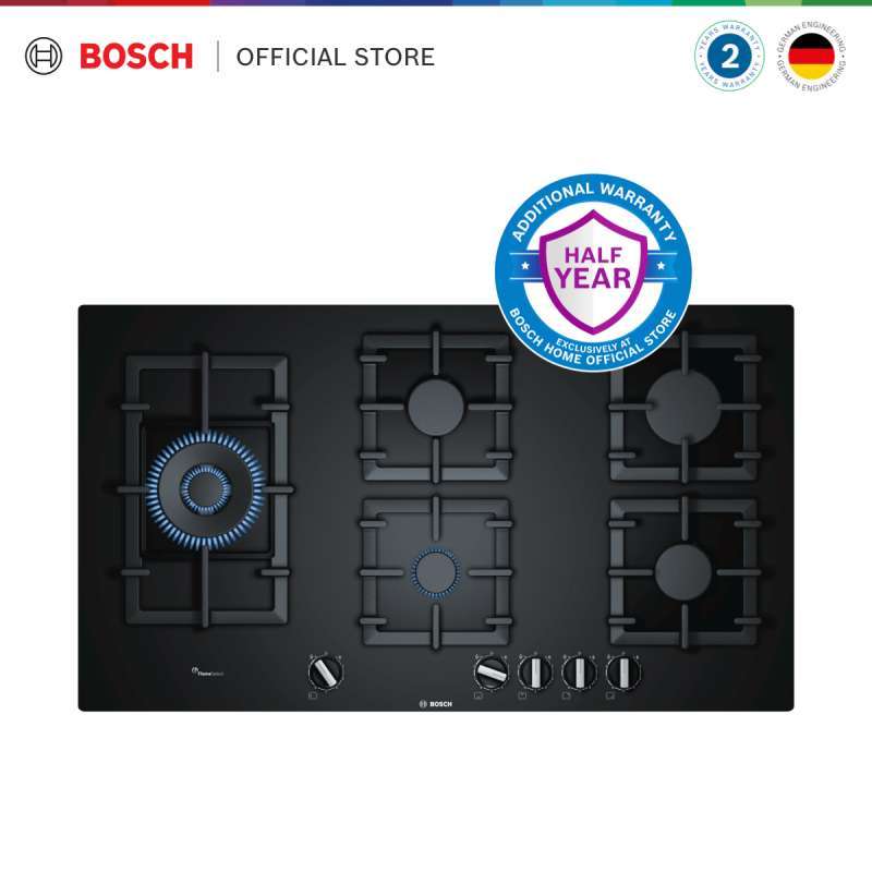 Jual Bosch Gas Hob/ Kompor Gas Tempered Glass PPS9A6B90 Serie 6 | 90 cm ...