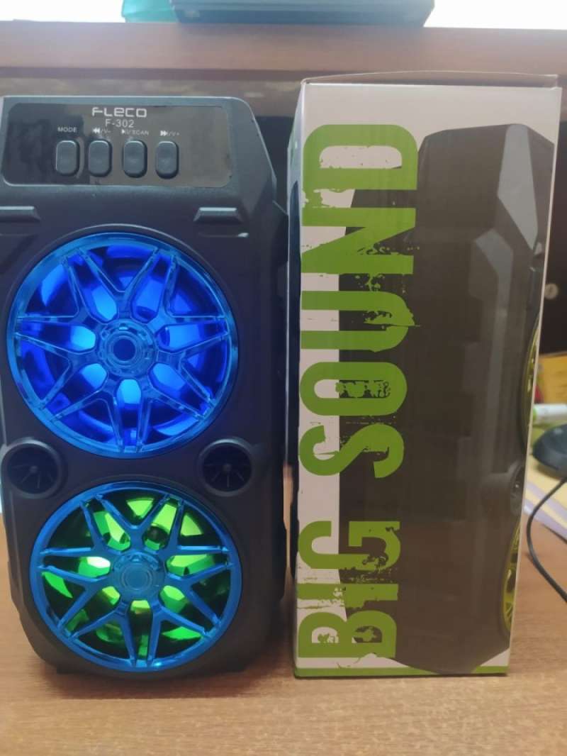 Promo Speaker Karaoke F-302 Fleco Portable Bluetooth Microfon Usb Diskon 35% di Seller GoodWell ...