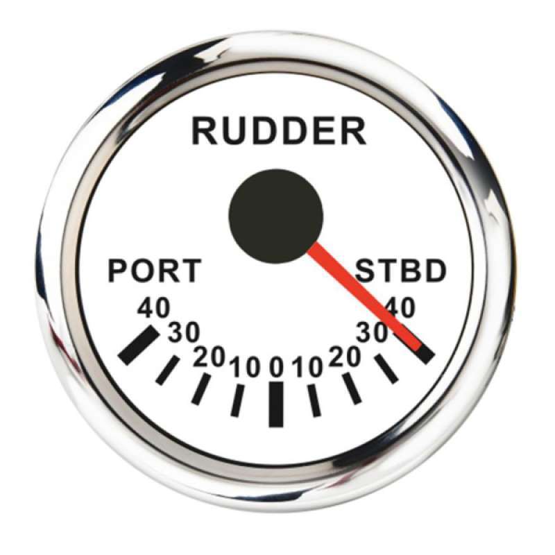 Jual Marine Boat 52mm LCD Display Hull Azimuth Rudder Angle Meter Gauge ...