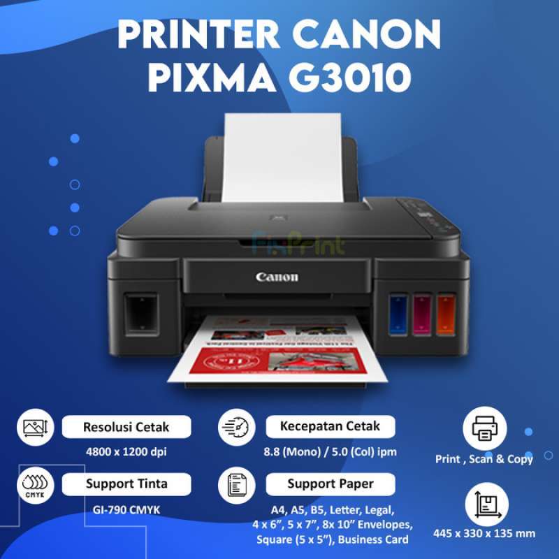 Promo Printer Canon G3010 G 3010 All in One Print Scan Copy WiFi Diskon 29% di Seller Lancar ...