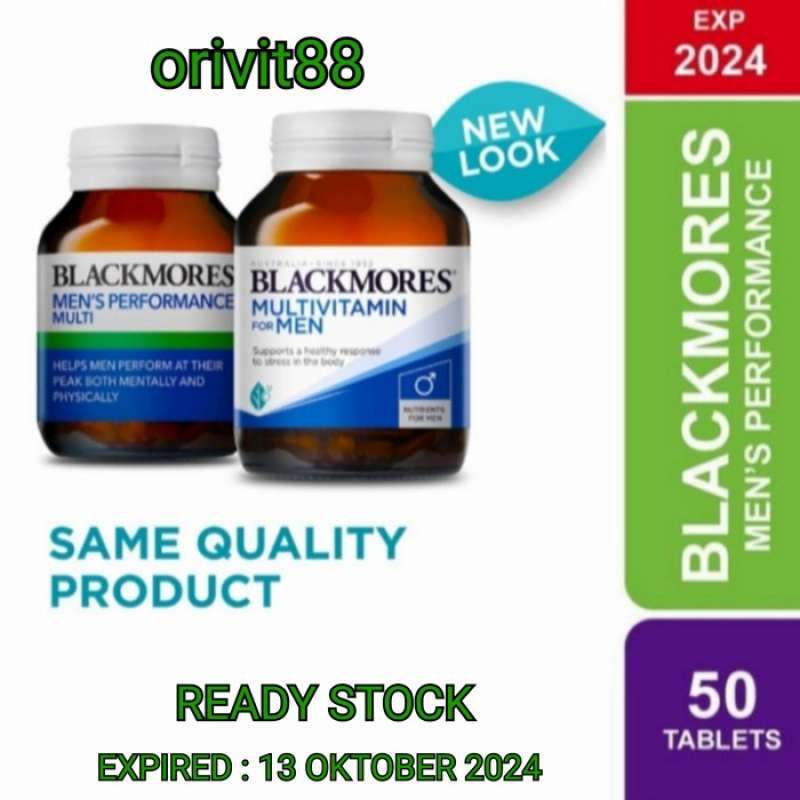 Jual BLACKMORES MULTIVITAMIN FOR MEN VITAMIN PRIA 50 TABLET di Seller ...