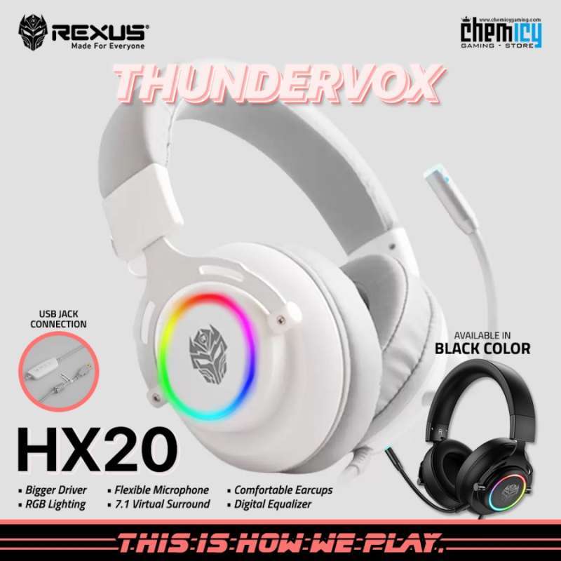 Jual Rexus Thundervox Hx20 7.1 Surround Sound Gaming Headset Di Seller ...