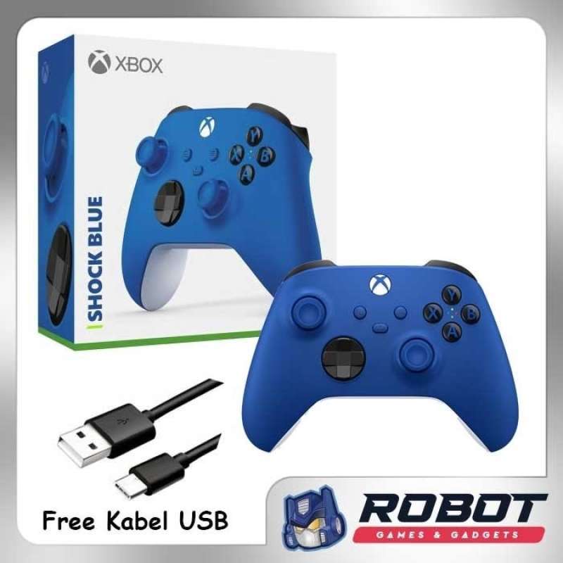 Jual Stick Xbox One Series X S Wireless Controller Biru Shock Blue di ...