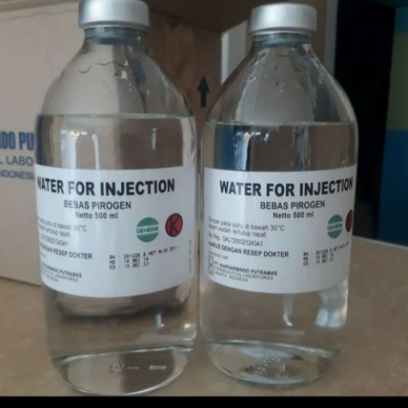 Promo water for injection 500 ml Diskon 53% di Seller Clementinee Shop ...