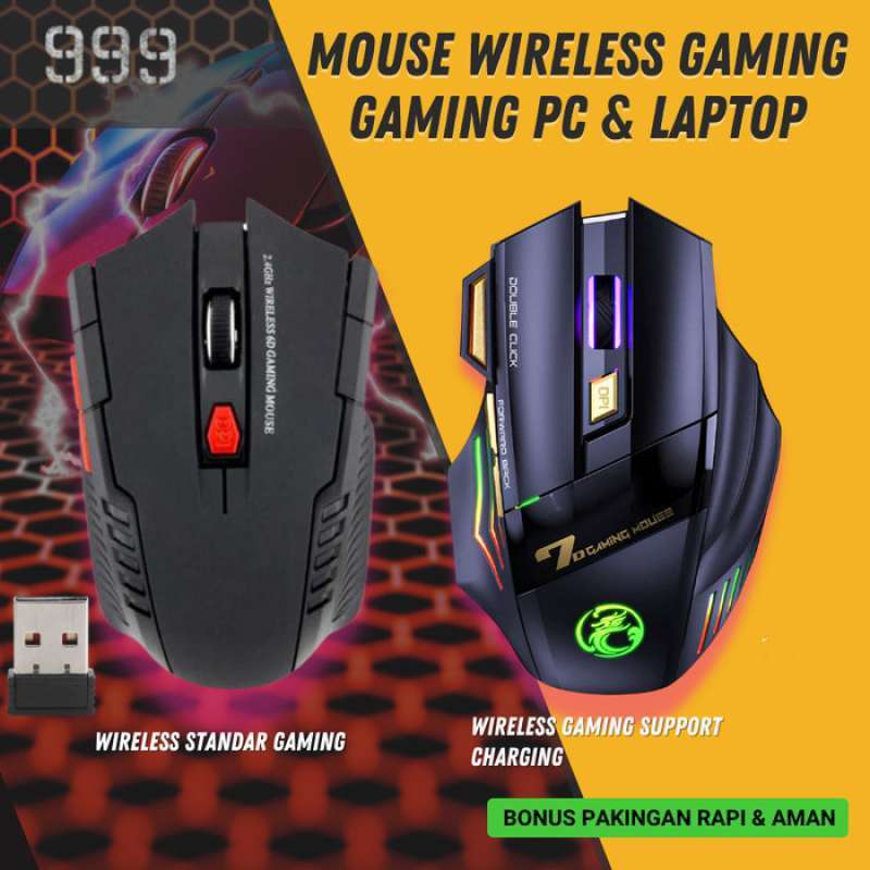 Promo Mouse Gaming Wireless Charging Ergonomic Rgb Rechargeable 3200 Dpi Diskon 50% Di Seller ...