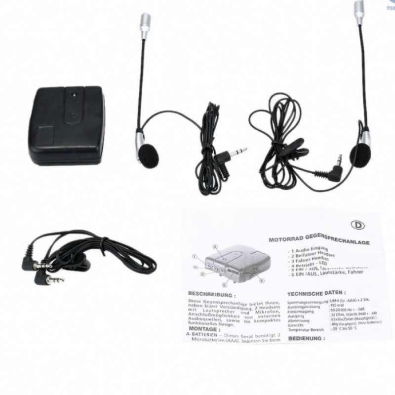 Jual [COD] Headset Intercome Komunikasi 2 Arah Dengn Mic untuk Helm ...