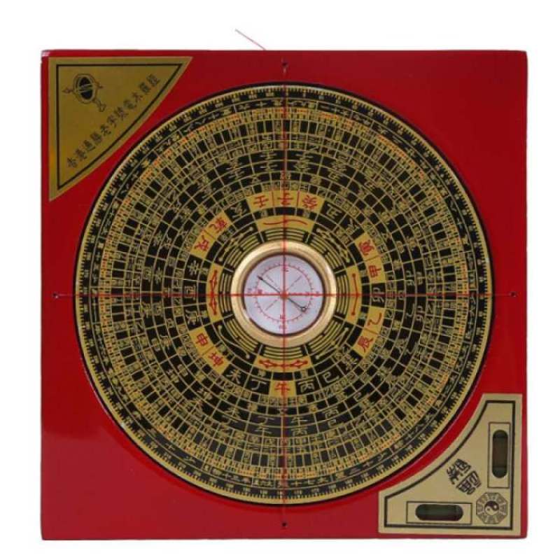Jual Chinese Compass Luo Pan Feng Shui Ancient Bagua Geomantic Vintage ...