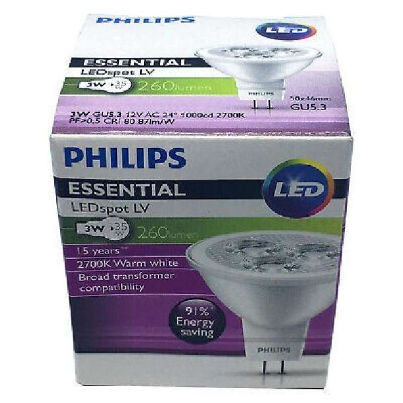 Jual Lampu Halogen Led Philips Mr16 12v 3w - Sorot Di Seller Batavia Listrik - Mangga Besar ...