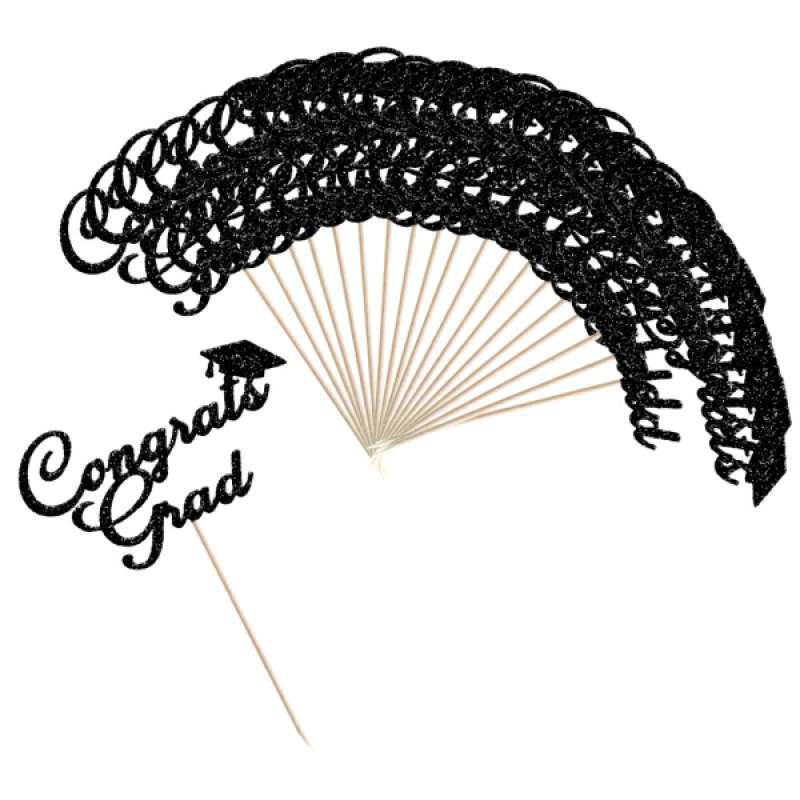 Jual Congrats Grad Cake Inserts Congrats Grad Letters Cake Toppers ...
