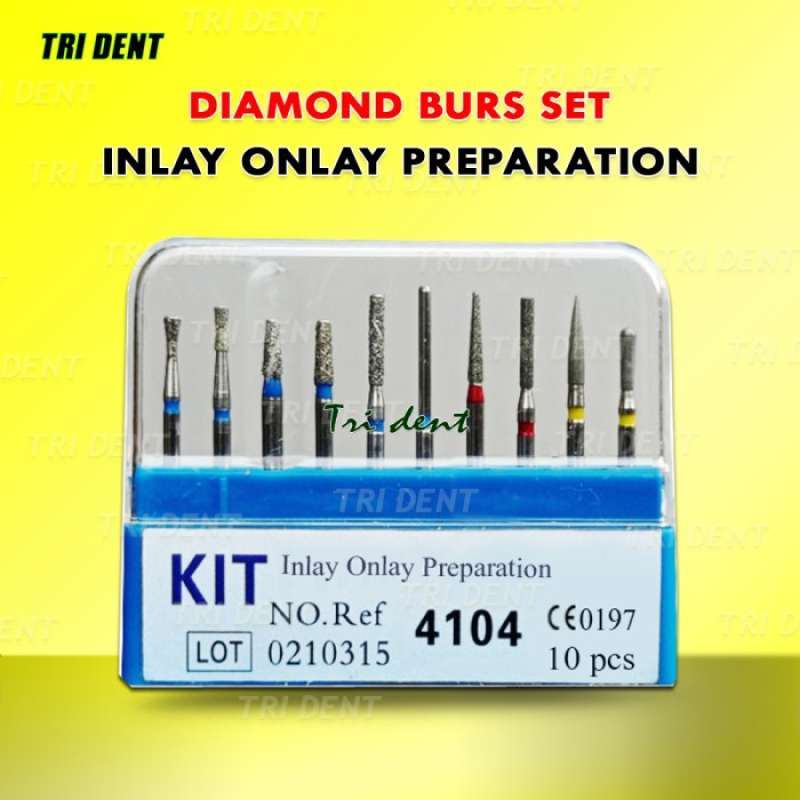Promo Diamond Bur Kit Untuk Preparasi Gigi Bagian Inlay Dan Onlay ...