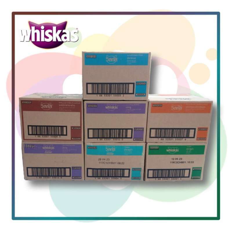 Jual Whiskas Pouch Per Box / Whiskas Sachet / Per Box Isi 24sachet ...