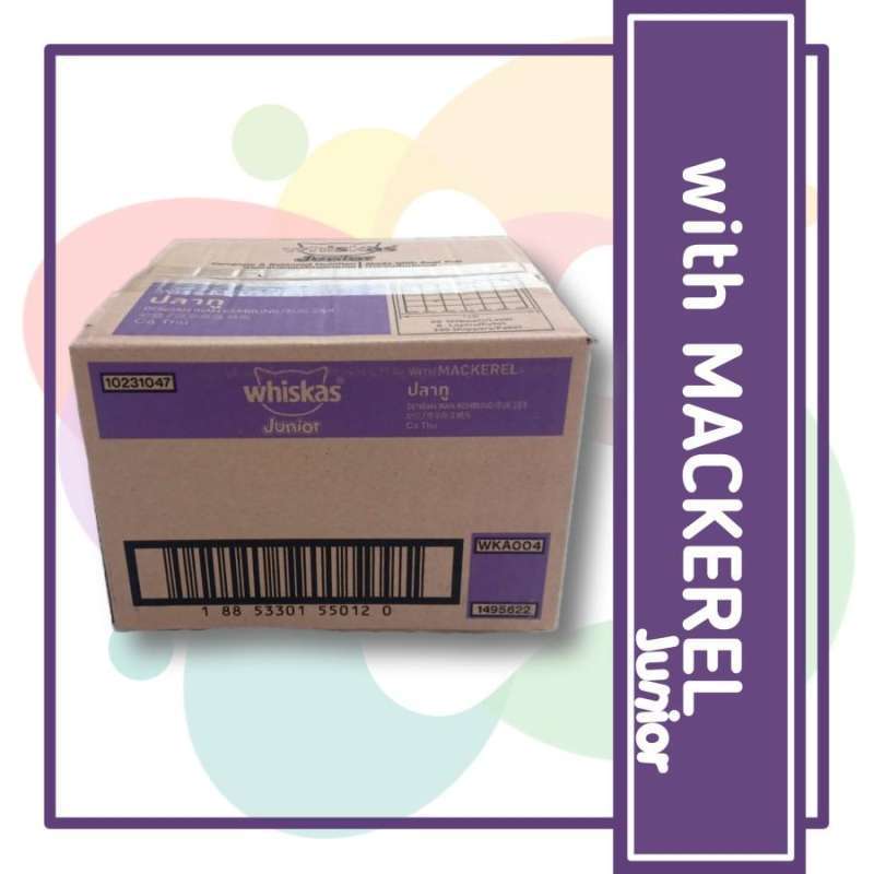 Jual Whiskas Pouch Per Box / Whiskas Sachet / Per Box Isi 24sachet ...