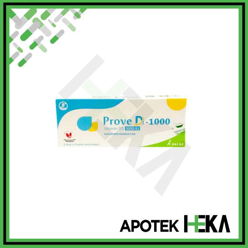 Jual Prove D3 1000 IU Kalbe - Vitamin D3 Box 30 Tablet di Seller Apotek ...