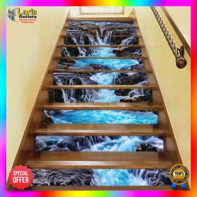 Promo Wallpaper Custom Wallpaper 3d TANGGA PEMANDANGAN AIR 2 Diskon 23% ...