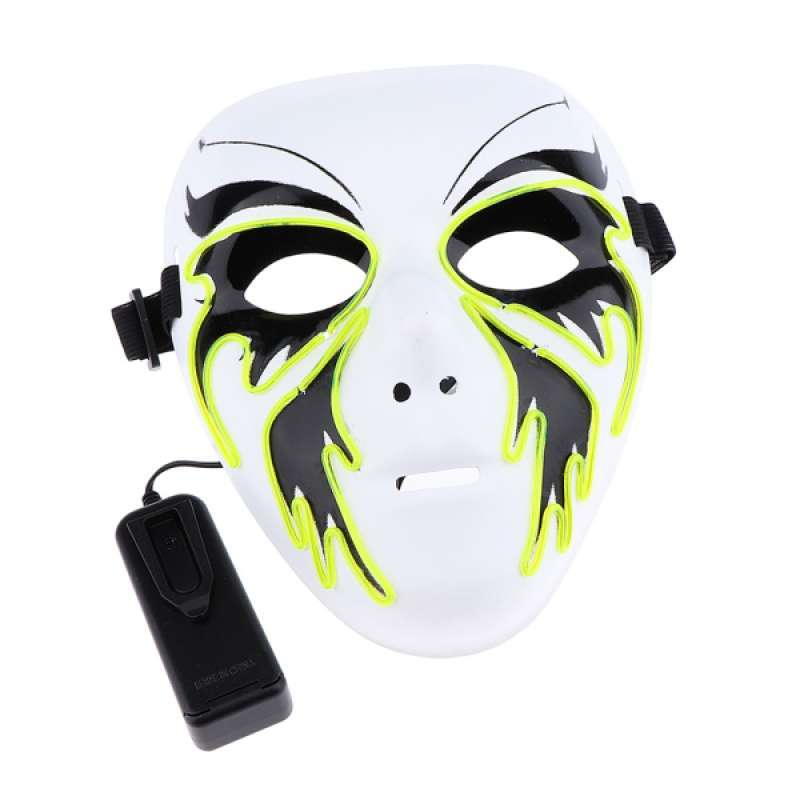 Promo Scary LED Light Up Phantom Mask Anonymous Purge Mask Costume ...