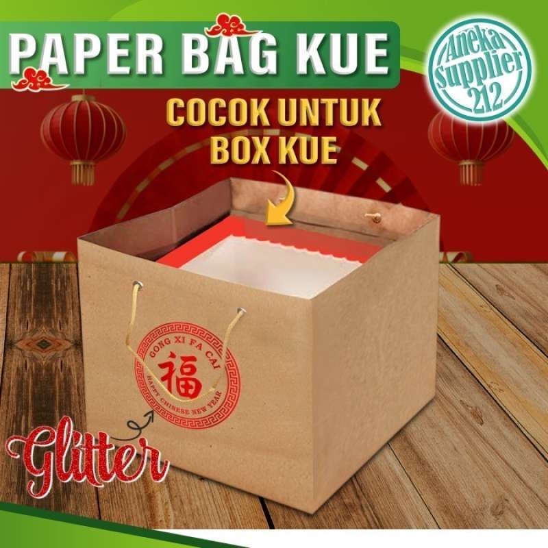 Promo Paper Bag Kue Cake Box | KRAFT COKLAT - IMLEK (10 pcs) Diskon 13% ...