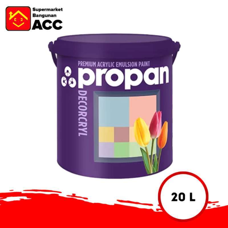 Jual Propan Decorcryl Cat Tembok Premium Interior Warna Putih 20 liter ...