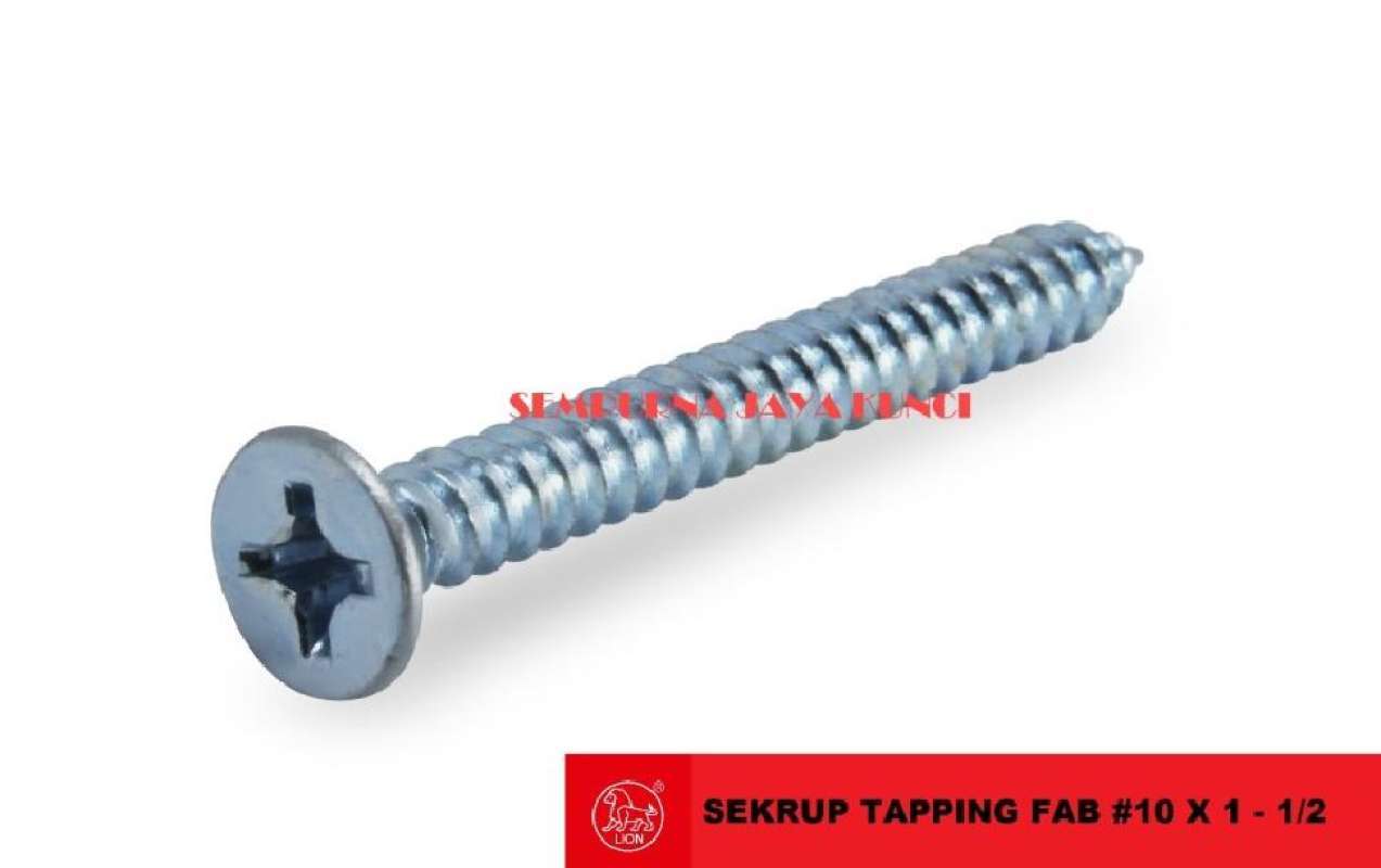 Jual Skrup Tapping Fh Lion Fab #10 X 1-1/2 | Isi 1000/ktk Di Seller ...