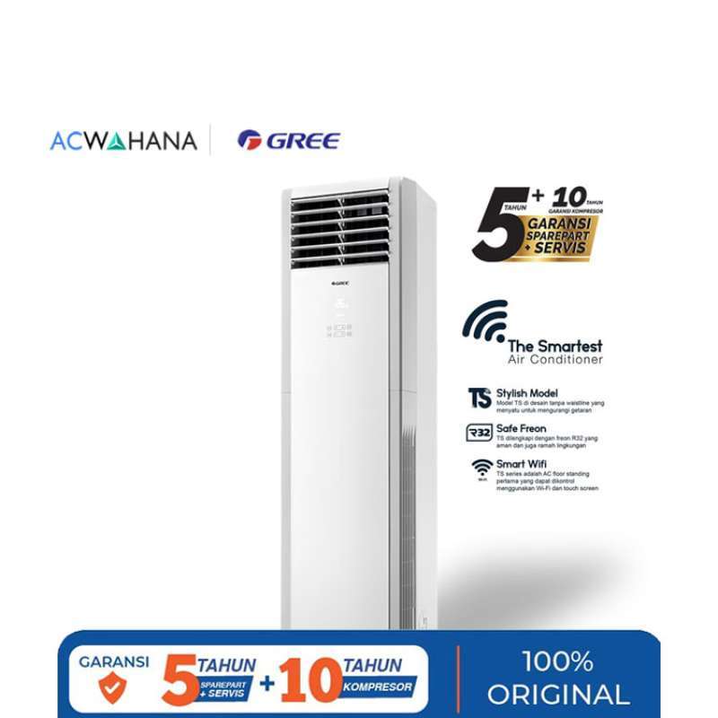Promo Gree AC Floor Standing Berdiri Deluxe TS Series Standard China 2 ...