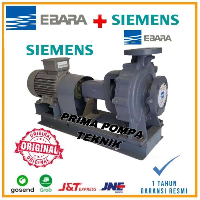 Jual Mesin Pompa Air Centrifugal Ebara 65x50 Fsja 7,5kw 10hp 3phase Siemens Di Seller Prima ...
