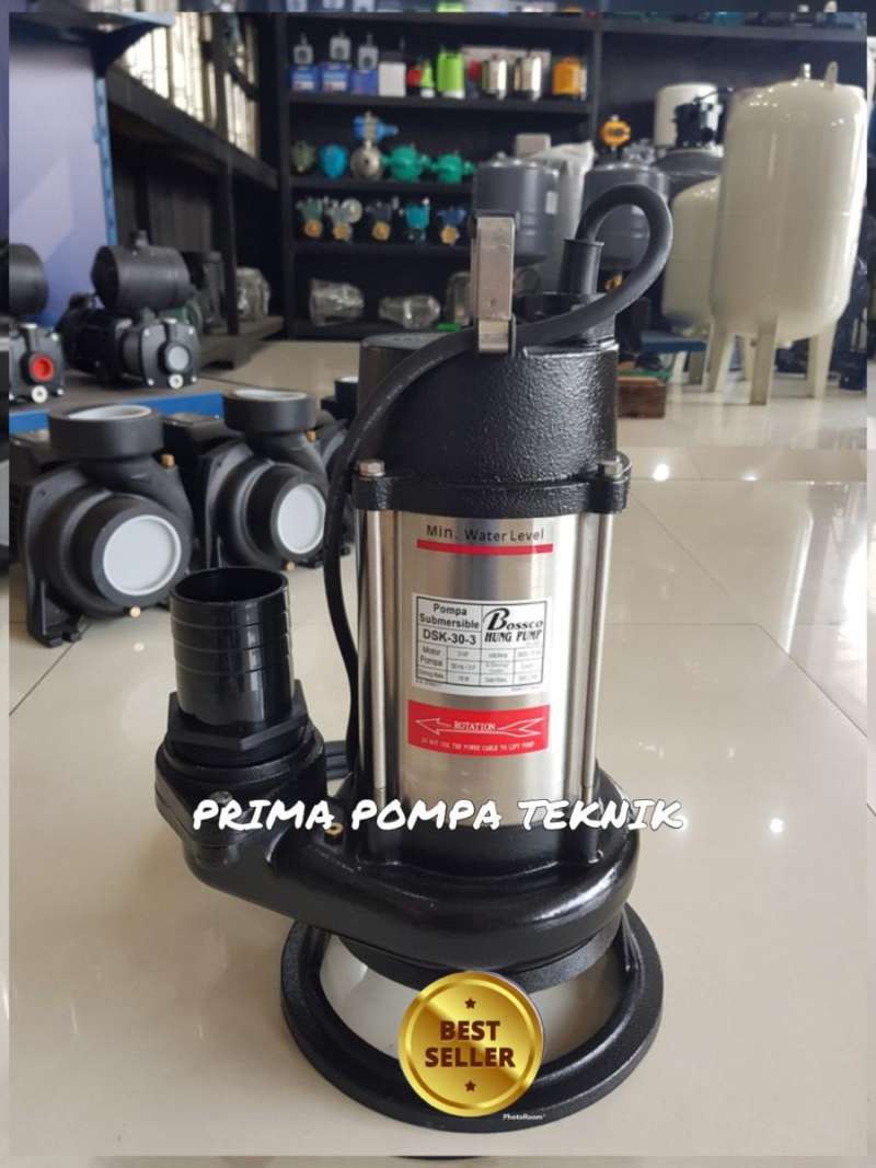 Jual Pompa Celup Air Kotor 3hp 3 380v Bossco Dsk-30-3 Sewage Pump ...