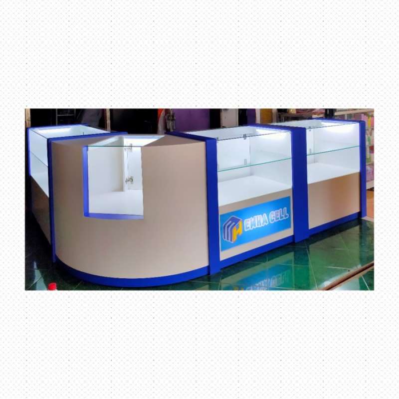 Jual Etalase Konter Hp Kaca Minimalis / Etalase Kosmetik / Etalase ...