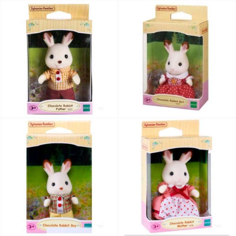 Jual Sylvanian Friends Chocolate Rabbit Father, Mother Atau Boy Satuan ...