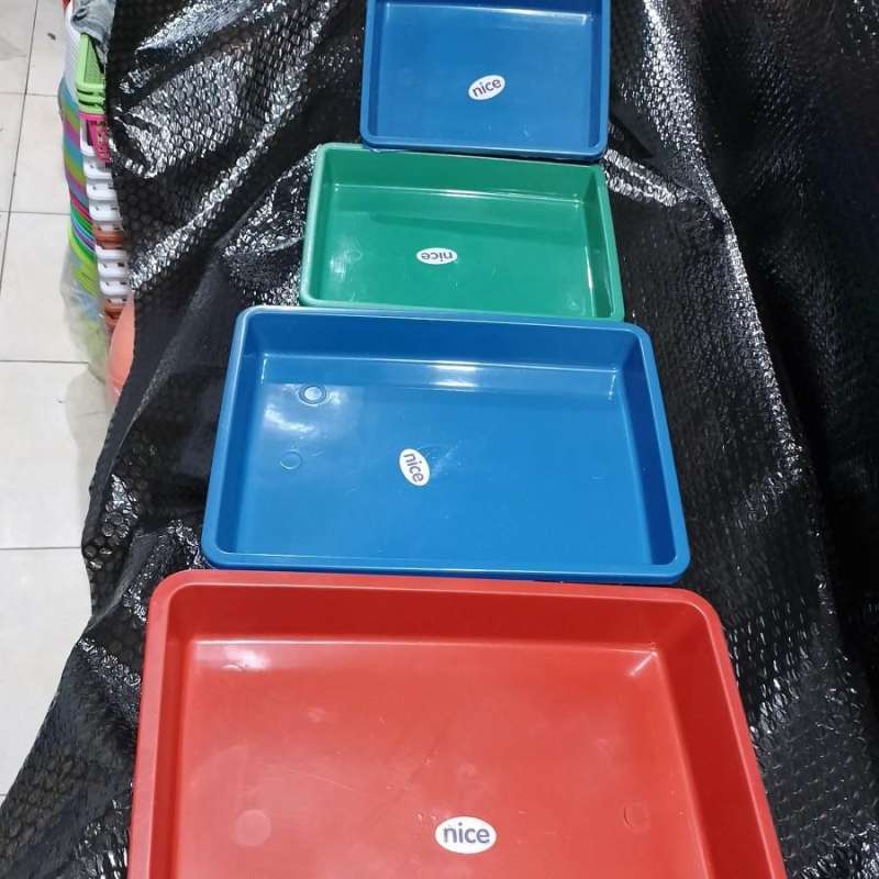 Jual Nampan Plastik 4 Ukuran / Nampan Plastik Serbaguna / Tempat ...