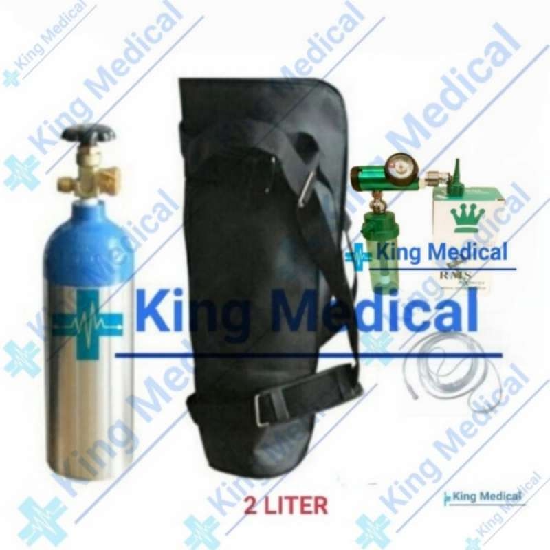 Jual Tabung Oksigen Portable Travel 2 Liter Komplit(Tabung-Regulator-Nasal) di Seller Beauty ...